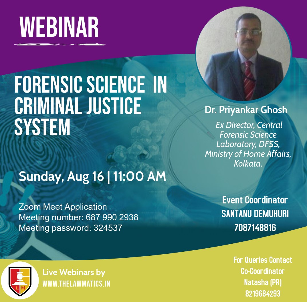 FORENSIC SCIENCE IN CRIMINAL JUSTICE SYSTEM - TheLawmatics